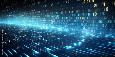 Zdjęcie Stock Background Of 01 Binary Code Abstract Technological