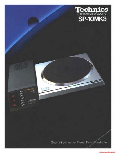 Technics SP 10MK3 Pdf Technics Catalogus