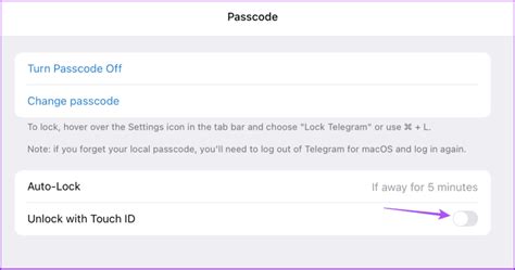 How To Lock Telegram Using Passcode On Desktop And Mobile Guiding Tech