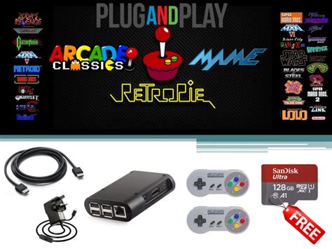 Raspberry Pi 3b Plus Retro Games Console 32 64 128gb Arcade Gaming