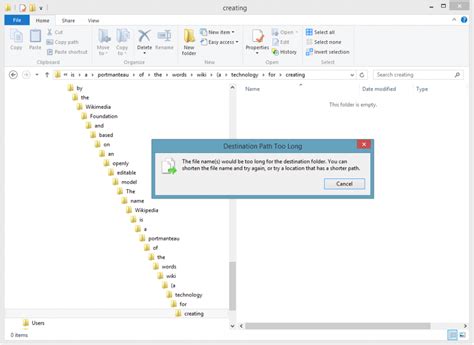 file name of 255 characters and path up to 32 727 symbols are supported
