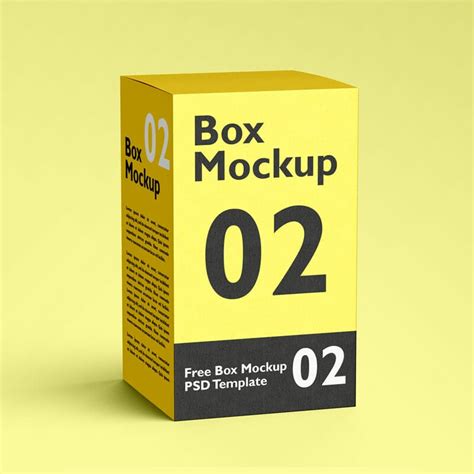 Free Box Mockup Psd Template Css Author