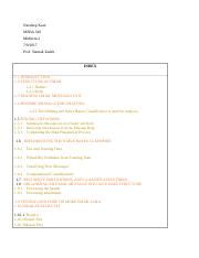Midterm Docx Navdeep Kaur MSBA Midterm Prof Siamak Zadeh INDEX