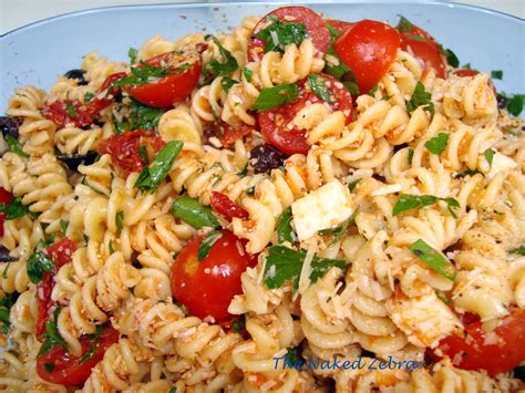 The Naked Zebra Tomato Feta Pasta Salad Ina Garten