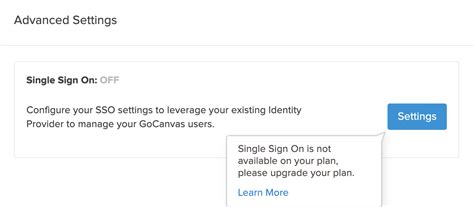 Enable And Configure Single Sign On Sso Gocanvas Help Center