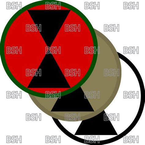 7th Id Patch Vector Image Files Ai Pdf And Svg Formats Plus