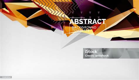 3d 삼각 도형 추상적인 배경 회색 배경 사업 또는 하이테크 개념적 벽지 색상 삼각형 구성 0명에 대한 스톡 벡터 아트 및 기타 이미지 Istock