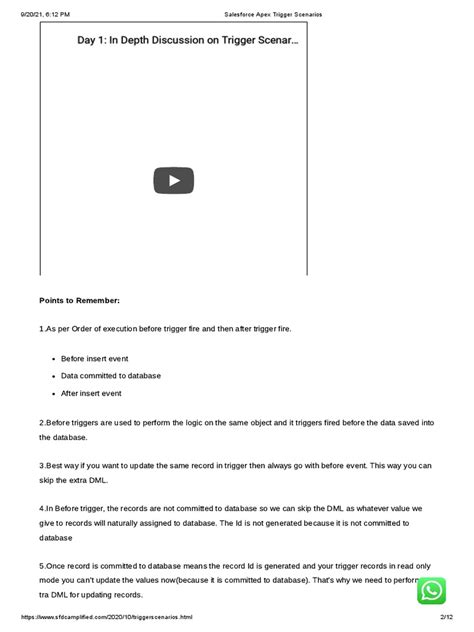 Salesforce Apex Trigger Scenarios Pdf Databases Computer Data