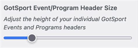 Customize Header Settings Gotsport Club Website Support