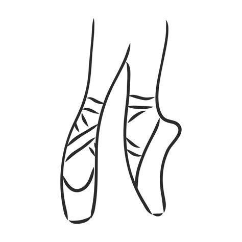 Dibujo De Zapatillas De Ballet