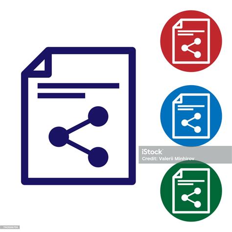 흰색 배경에 고립 된 파란색 공유 파일 아이콘 파일 공유 파일 전송 기호입니다 원 버튼의 색상 아이콘을 설정 합니다 벡터 일러스트 0명에 대한 스톡 벡터 아트 및 기타