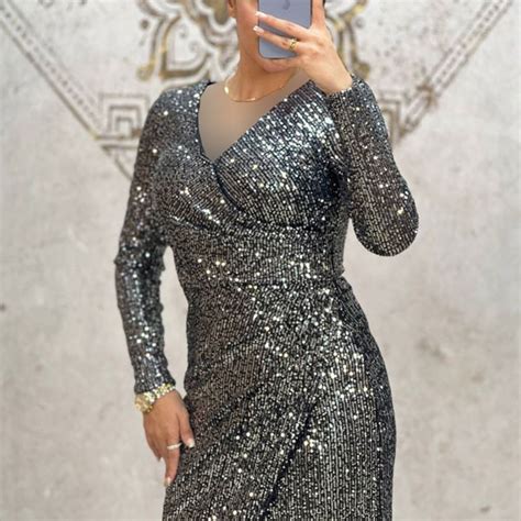 مدل لباس پولکی ۱۴۰۲ مدل لباس مجلسی پولکی استین دار