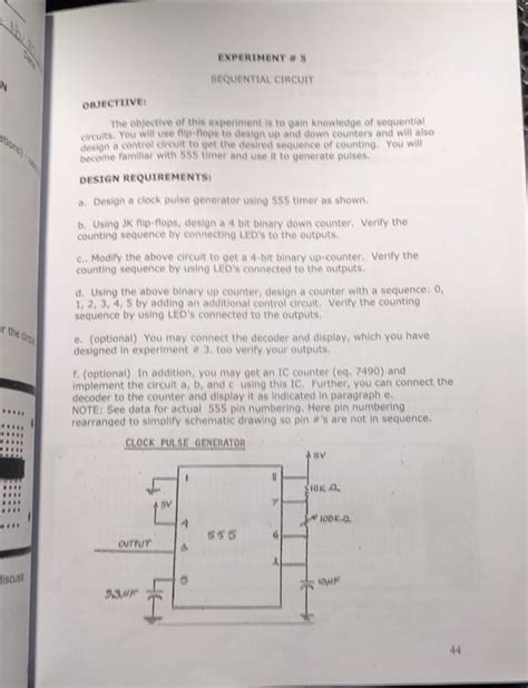 solved n experimentos sequential circuit objective the