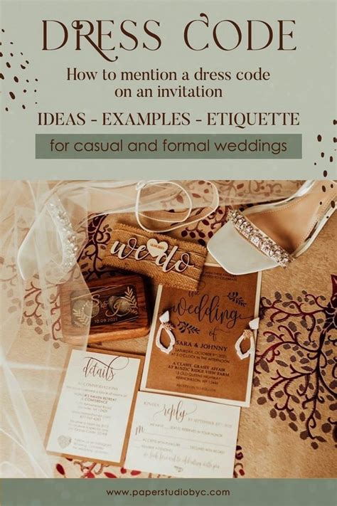 Wedding Dress Code How To Mention A Dress Code On An Invitation Ideas Examples Etiquette For
