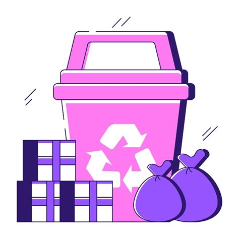 Premium Vector Vector Design Of Recycle Bin