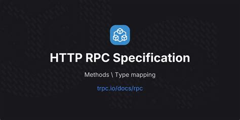 rpc specification trpc