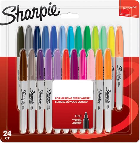 Sharpie Retractable Permanent Markers Ultra Fine Point Assorted Colors 8 Count