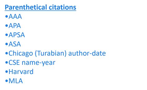 Citing And Referencing