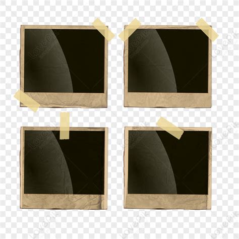 자유형 창의 오래된 사진 일러스트 용지 삽화 폴라로이드콜라주만화 Png 일러스트 무료 다운로드 Lovepik