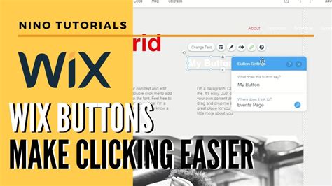 Add A Button To A Wix Website Wix For Beginners Wix Tutorial