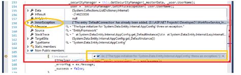 Diagnosing The Exception Systemdataentityinternalappconfig Threw An Exception Webner Blogs