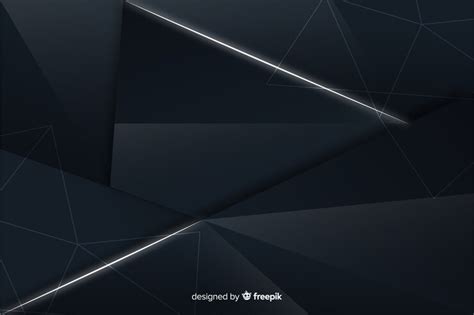 다각형 어두운 배경 무료 벡터