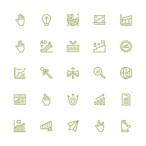 25 Medium Stroke Outline Style Icons From Upward Collection Minimal