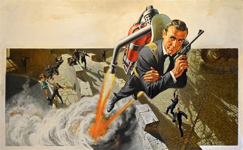 Illustrated 007 The Art Of James Bond Original Look Up Artwork By