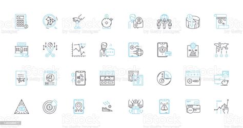 사업 수익 선형 아이콘이 설정되었습니다 이익 수익 이익 수익 소득 수익률 배당금 선 벡터 및 개념 기호 보너스 자본 Roi 개요 삽화 Earnings Before