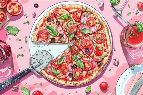 Premium Photo A Delicious Pizza With A Slice Missing Great For Food And Restaurant Concepts