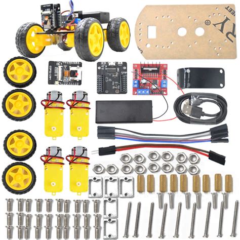 Esp32 Cam 4wd Smart Robot Car Kit For Arduino Programming Complete