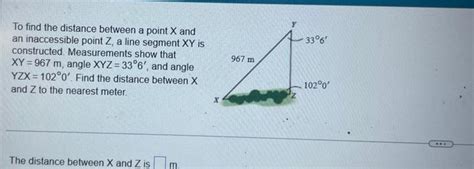 Solved To Find The Distance Between A Point X And An Chegg Com