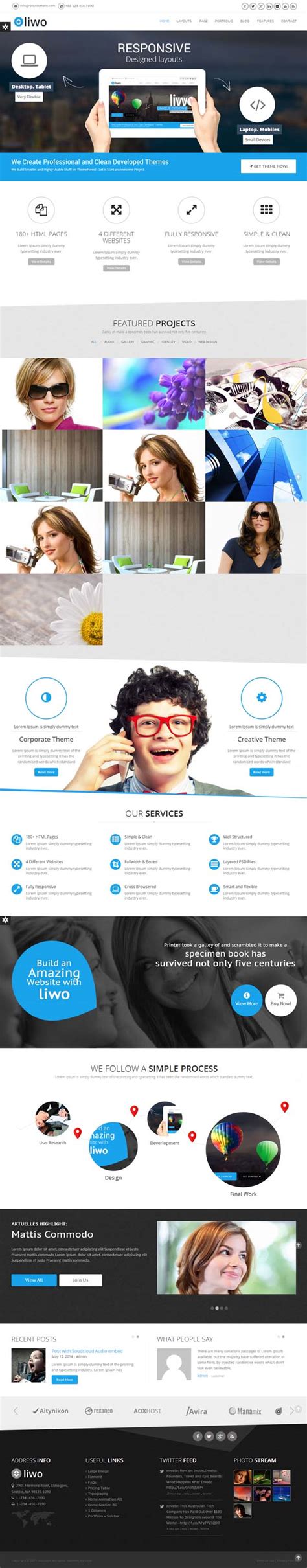 New Responsive Wordpress Themes With Html5 Css3 And Seo Graphic