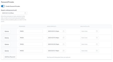 Pre Sale Password Launch Itickets Blog