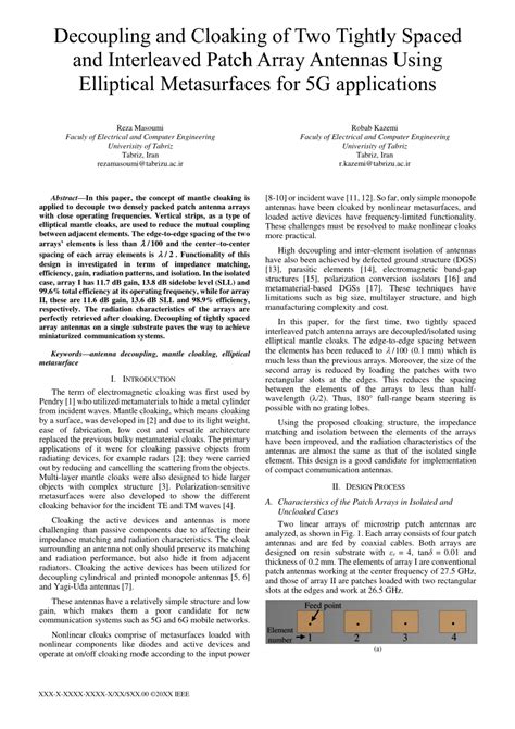 pdf decoupling and cloaking of two tightly spaced and interleaved