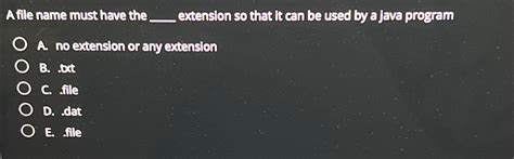 Solved Afile Name Must Have The Extension So That It Can Be