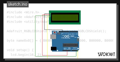 Prj7 Lcd Font Thai Wokwi Esp32 Stm32 Arduino Simulator