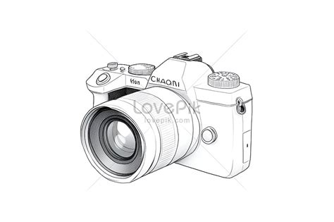 손으로 그린 카메라 그림 일러스트 무료 다운로드 Lovepik
