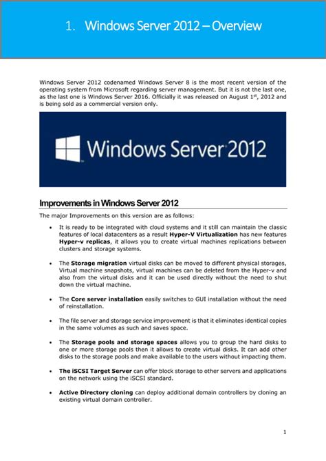 Windows Server 2012tutorial Pdf