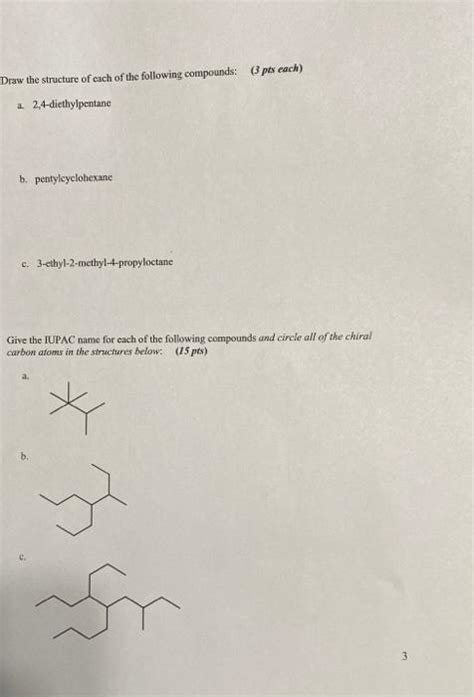 Solved Draw The Structure Of Each Of The Following