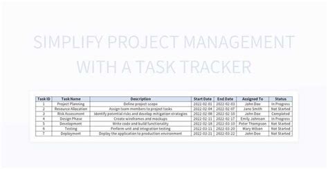 Simplify Project Management Using Task Tracking Software Excel Template Free Download Pikbest