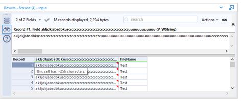 Excel Xlsb Character Length Limitation Alteryx Community