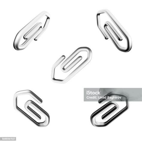 3d 렌더링 종이 클립 아이콘 세트입니다 3d 렌더링 금속 고정 장치 종이 고정용 클립 다른 위치 아이콘 세트 0명에 대한 스톡 사진 및 기타 이미지 Istock
