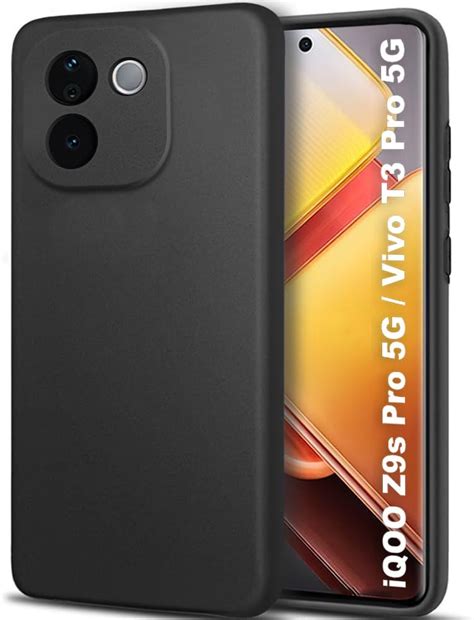 Designerz Hub Iqoo Z S Pro G Vivo T Pro G Back Cover Soft Silicone Slim Back Case Cover