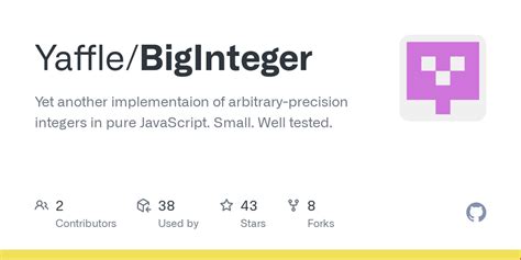Github Yafflebiginteger Yet Another Implementaion Of Arbitrary