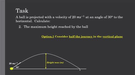 Projectile Motion Oblique 1 YouTube