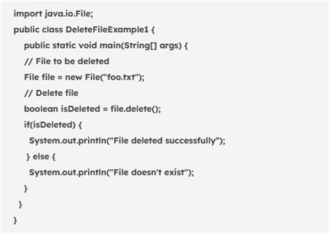 How To Delete The File In Java