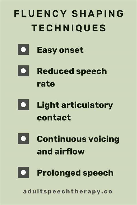 Fluency Shaping Techniques Treat Adult Speech Therapy