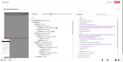 跟踪窗口转换 android open source project