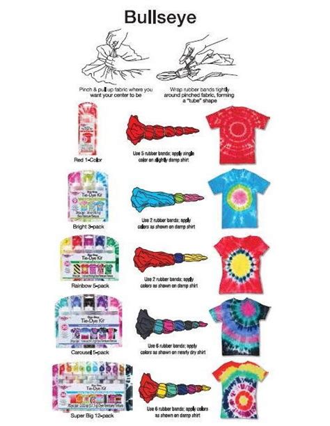 6401 Instructions For Tie Dye Patterns Free Kinitting Patterns